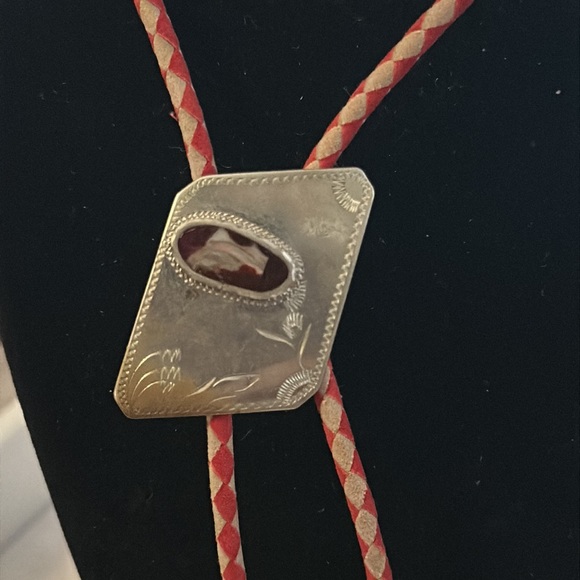 Accessories | Vintage Western Bolo Stone Inlay With Cording | Poshmark